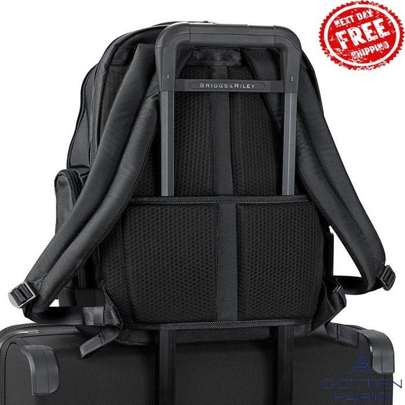 Briggs & Riley | Bags | Work Medium Cargo Backpack Black Womens Bag ...